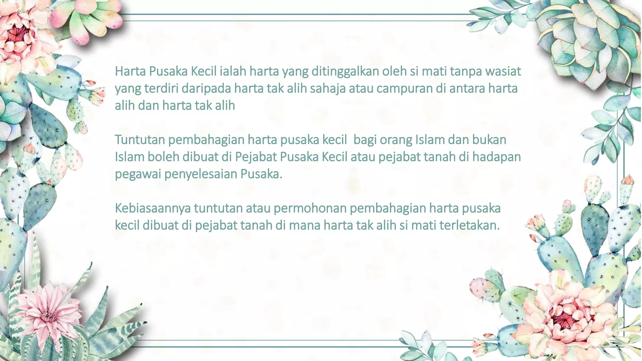 Pengurusan harta pusaka | PPTX