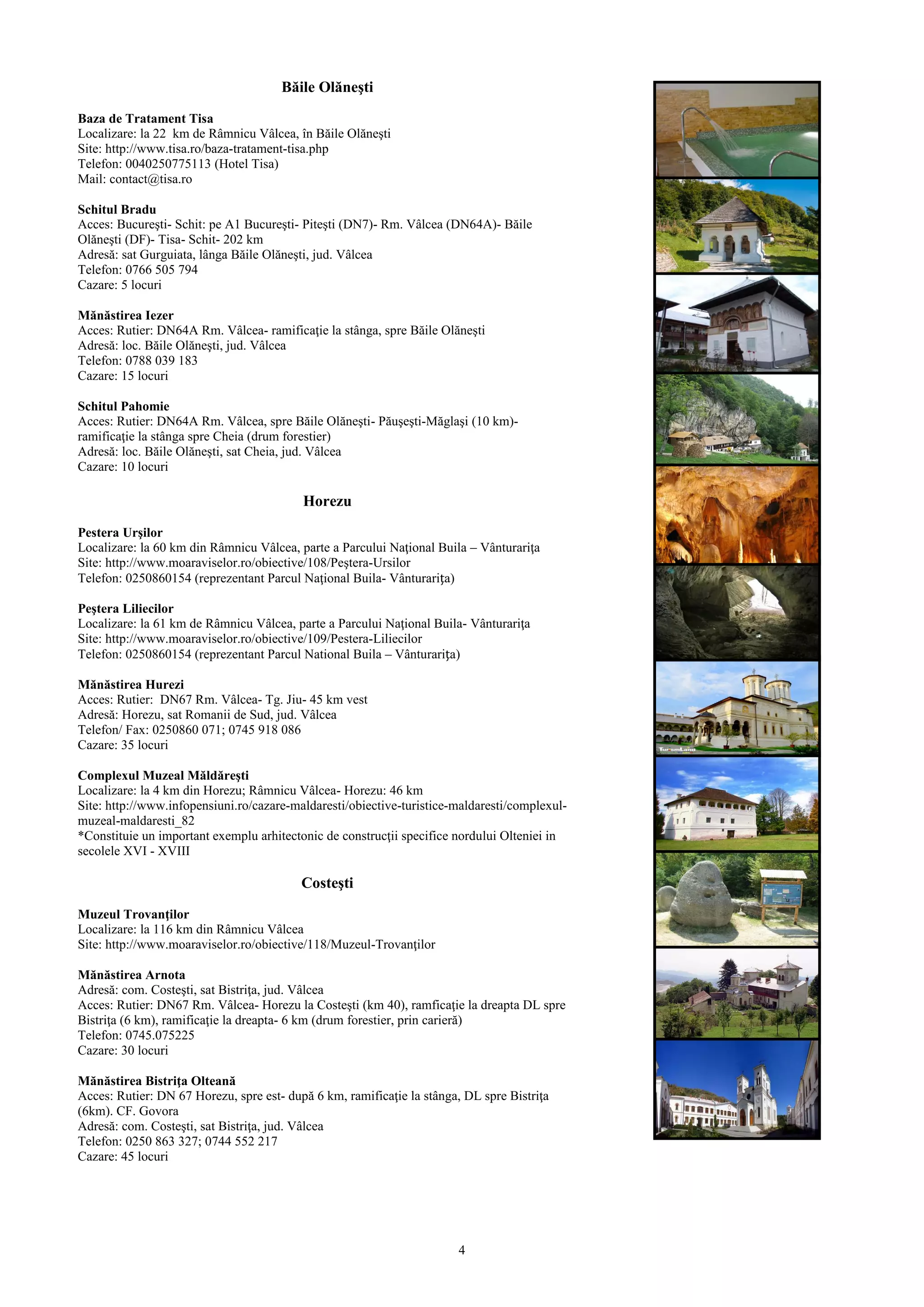 Harta turistica judeţul Vâlcea | PDF