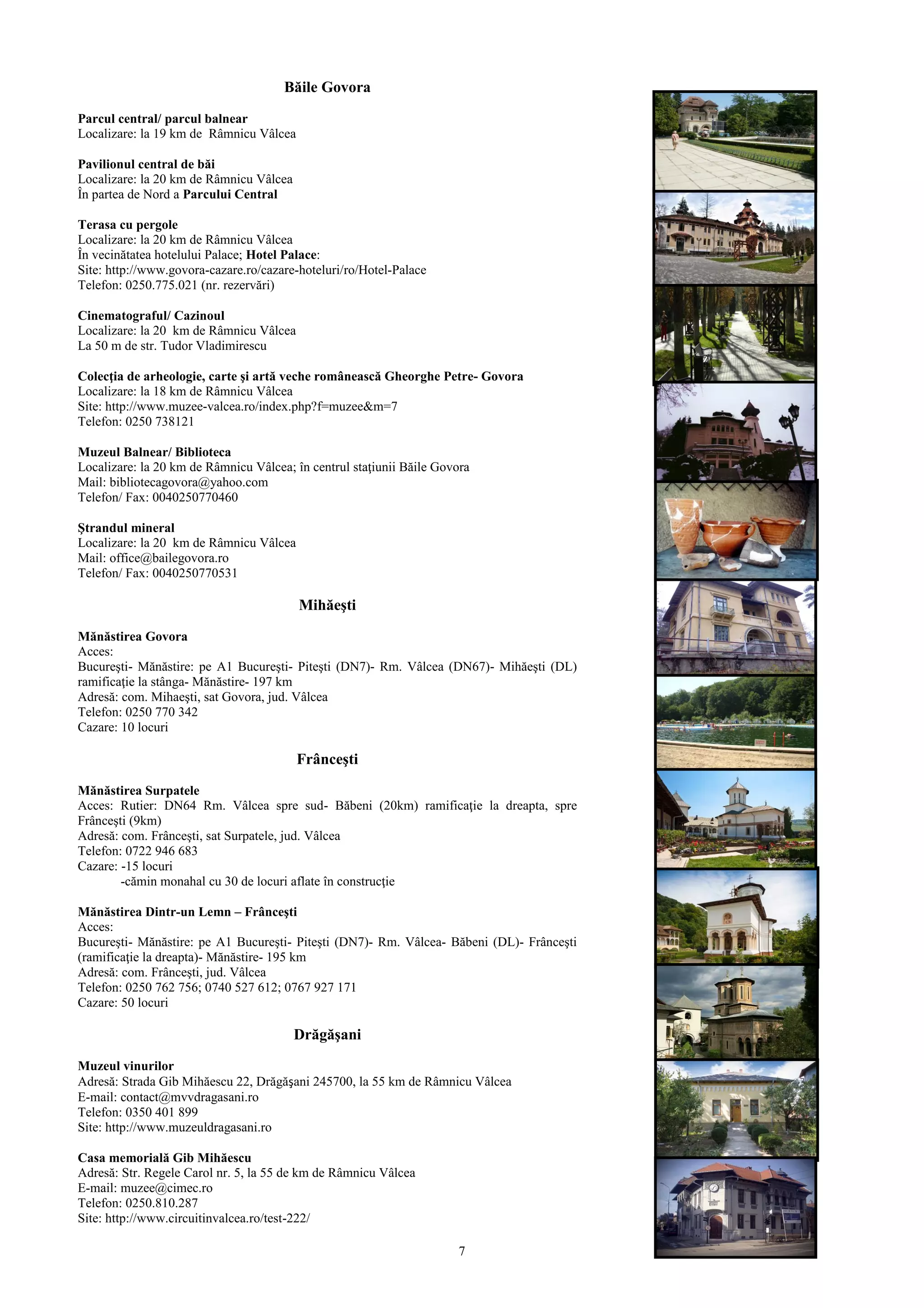 Harta turistica judeţul Vâlcea | PDF