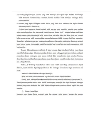 Harta dalam islam | DOCX