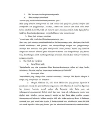 Harta dalam islam | DOCX