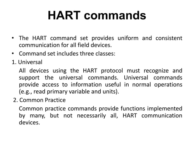 Hart communication protocol | PPTX | Computer Networking | Computing