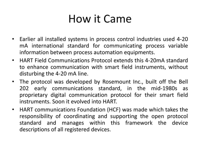 Hart communication protocol | PPTX | Computer Networking | Computing