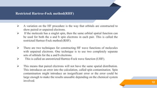 Hartree method ppt physical chemistry | PPTX