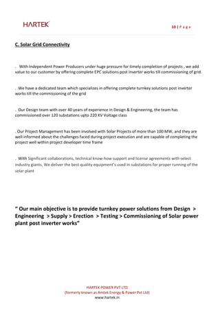HARTEK POWER - SOLAR PROFILE | PDF
