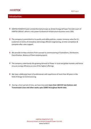 HARTEK POWER - POWER SYSTEM PROFILE | PDF