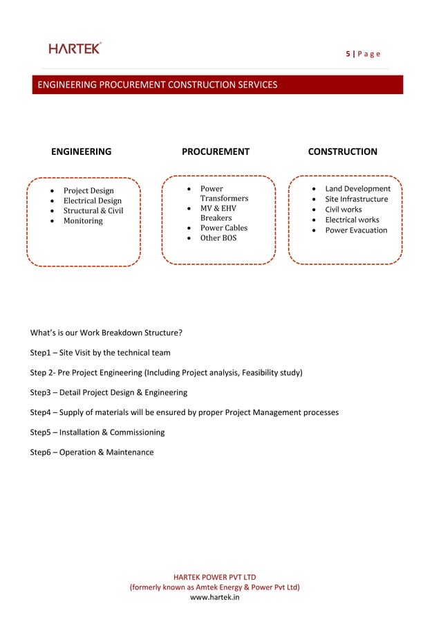 HARTEK POWER - POWER SYSTEM PROFILE | PDF