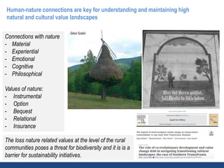 Mainstreaming biocultural values in European regions | PPT