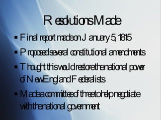 Hartford Convention | PPT
