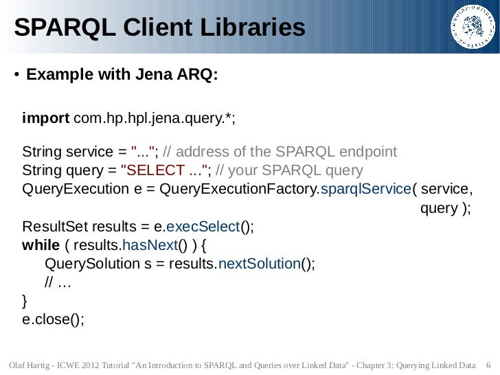 Tutorial An Introduction To Sparql And Queries Over Linked Data Cha 7525