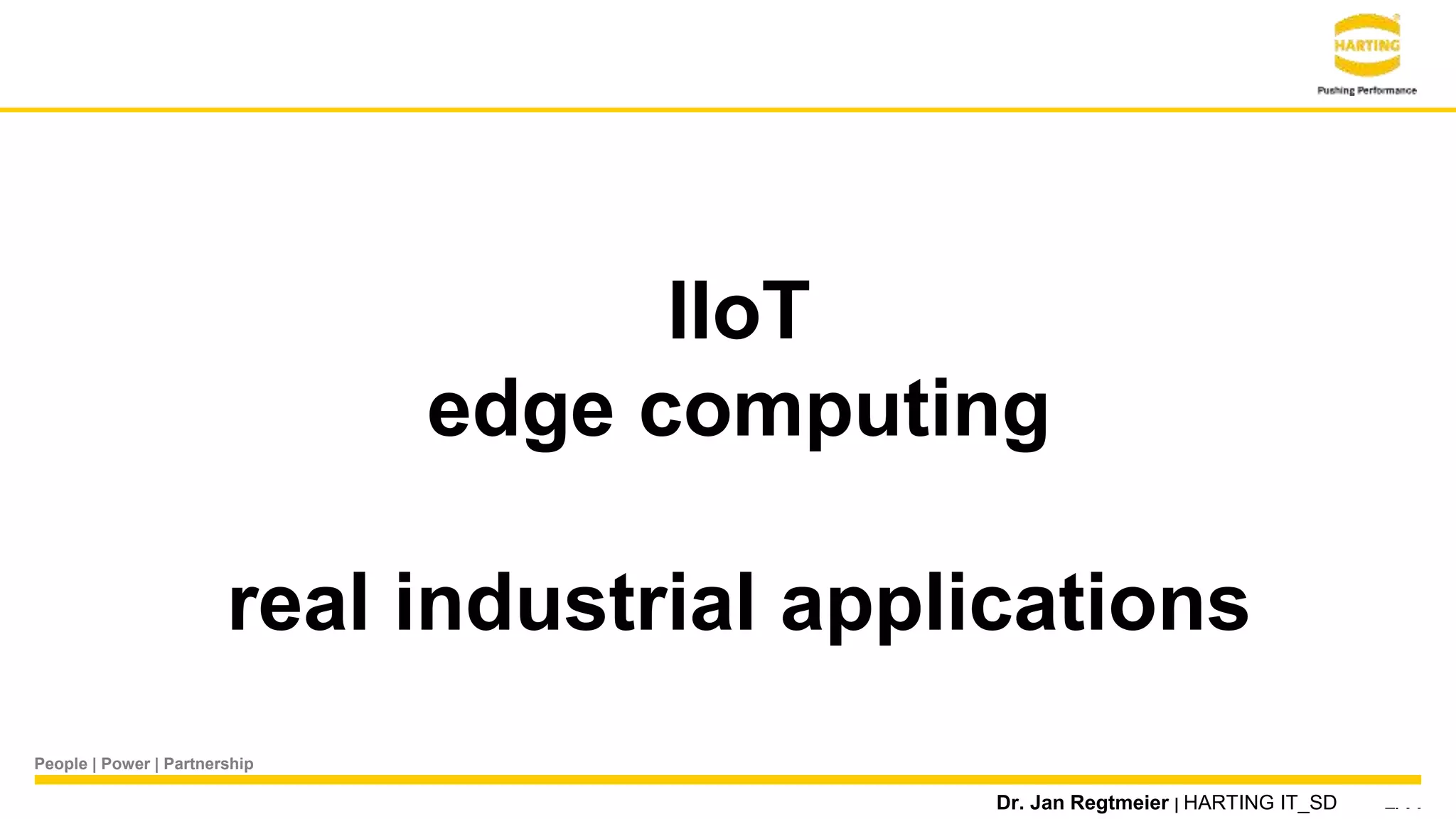 Harting MICA IIoT edge computing industrial applications | PPT