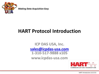 Hart Protocol Introduction | PPTX
