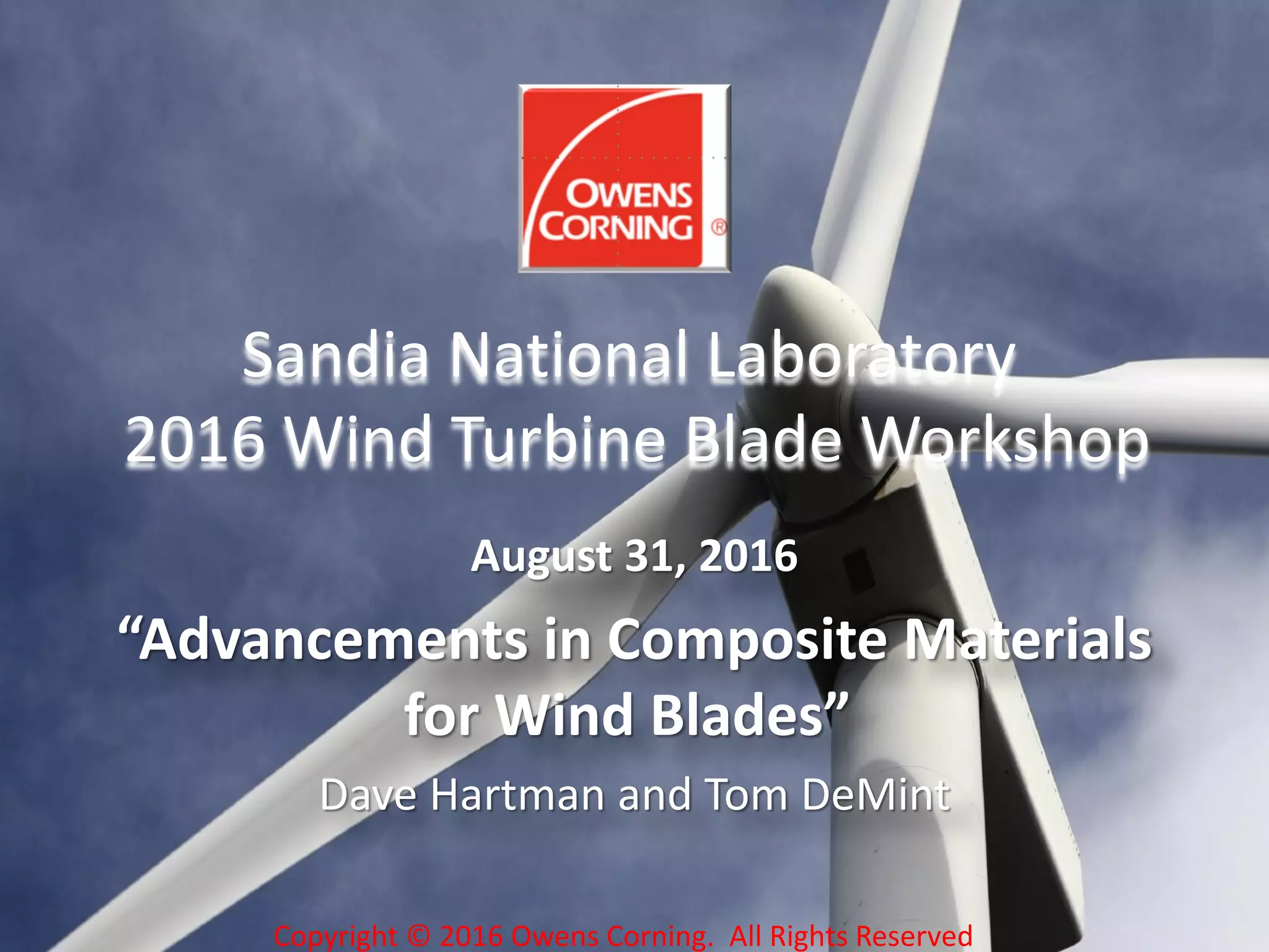 Advancements in Composite Materials for Wind Blades | PDF