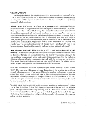 Hartman 1996 Inquiry Oriented Discussions | PDF