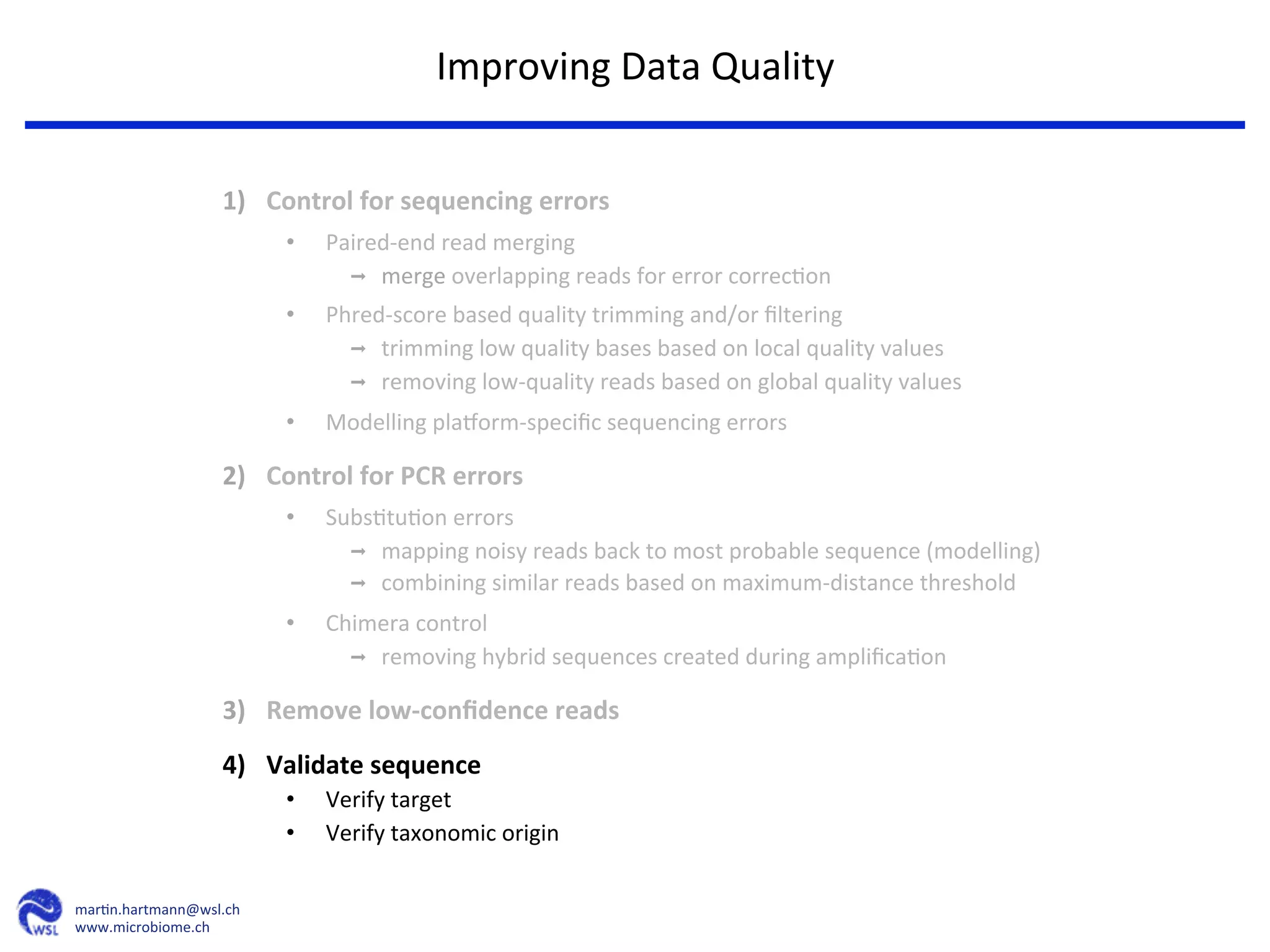 Processing Amplicon Sequence Data for the Analysis of Microbial Communities | PPT