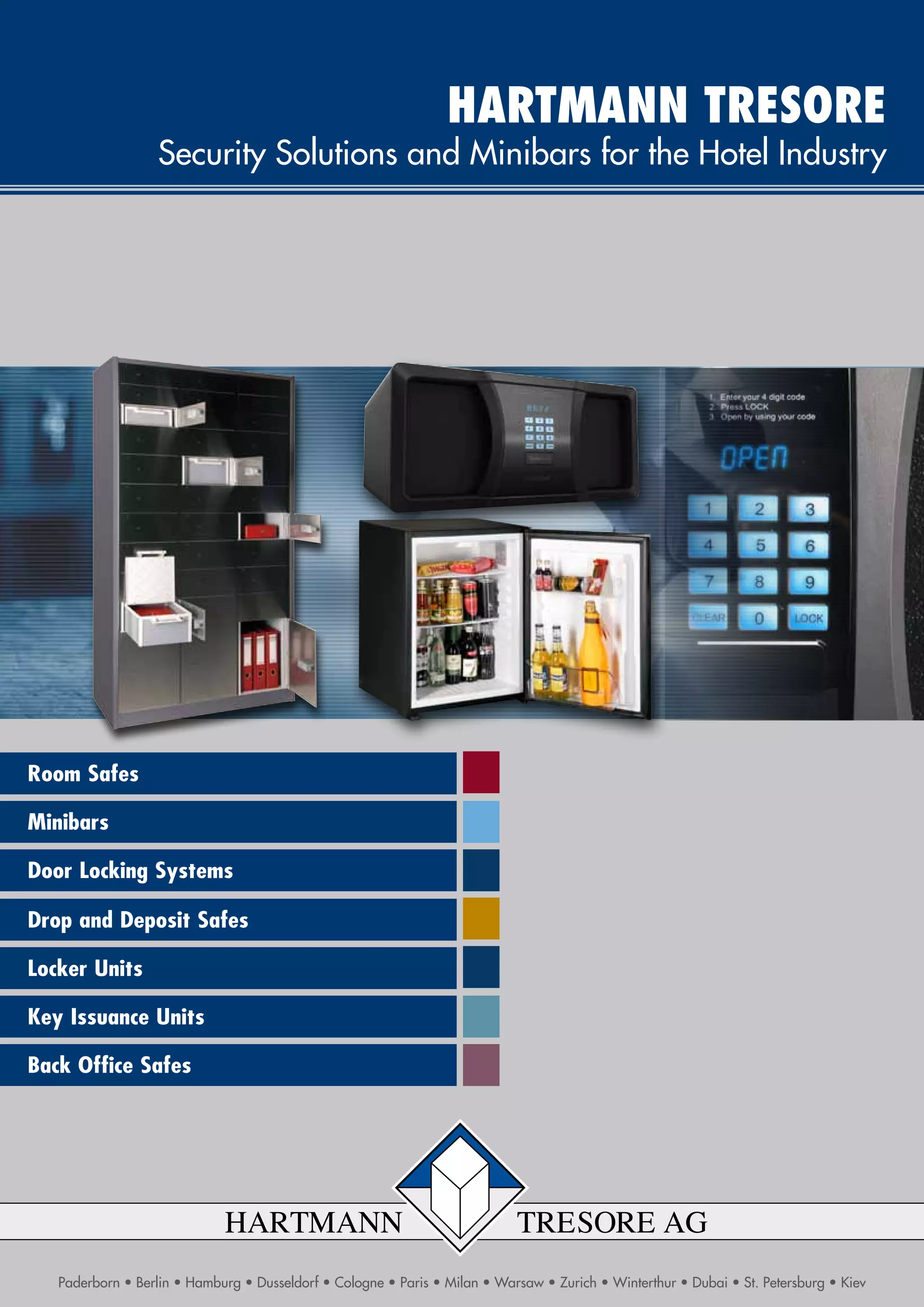 Hartmann tresore-hotel-catalogue-2013 | PDF