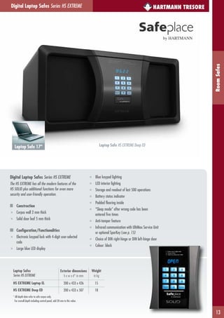 Hartmann tresore-hotel-catalogue-2013 | PDF