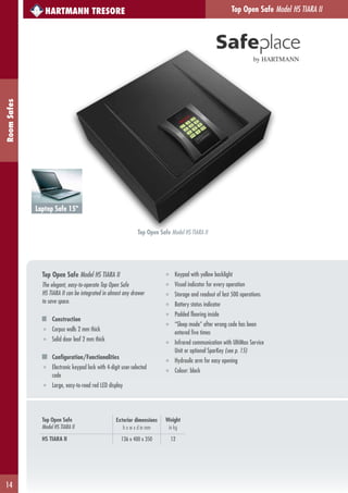 Hartmann tresore-hotel-catalogue-2013 | PDF