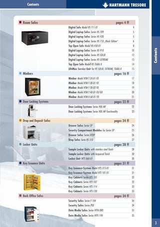 Hartmann tresore-hotel-catalogue-2013 | PDF