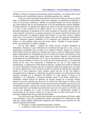 ciencia_oculta en la medicina de Hartmann franz | PDF
