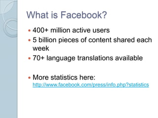 Facebook for Education | PPTX