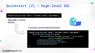 Elasticity vs. State? Exploring Kafka Streams Cassandra State Store | PPT