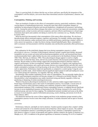 Opening the contemplative mind in the classroom | PDF