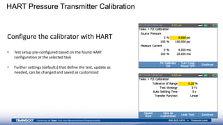 Calibrating HART Smart Pressure Transmitters | PPTX