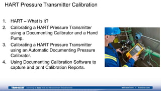 Calibrating HART Smart Pressure Transmitters | PPTX