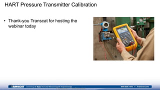 Calibrating HART Smart Pressure Transmitters | PPTX