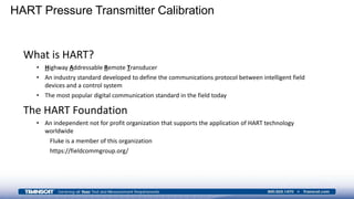 Calibrating HART Smart Pressure Transmitters | PPTX