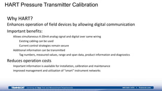 Calibrating HART Smart Pressure Transmitters | PPTX