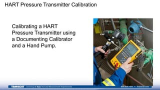 Calibrating HART Smart Pressure Transmitters | PPTX
