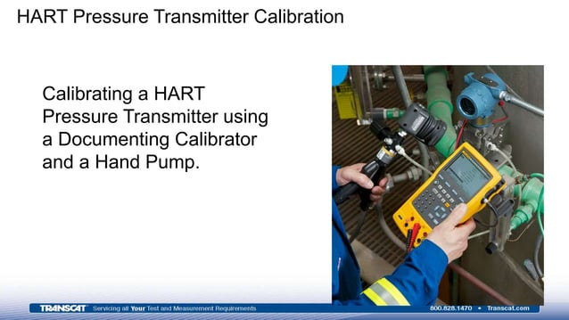 Calibrating HART Smart Pressure Transmitters | PPTX