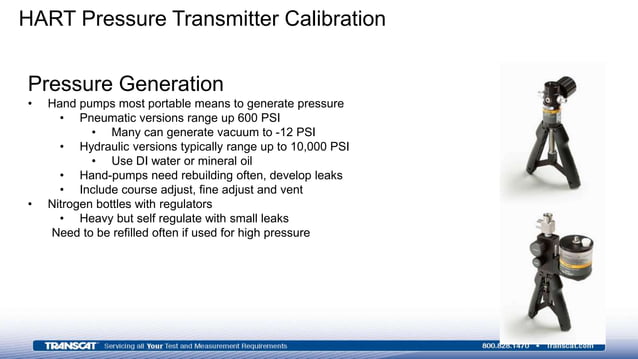 Calibrating HART Smart Pressure Transmitters | PPTX