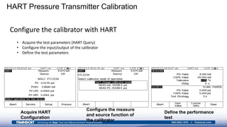 Calibrating HART Smart Pressure Transmitters | PPTX