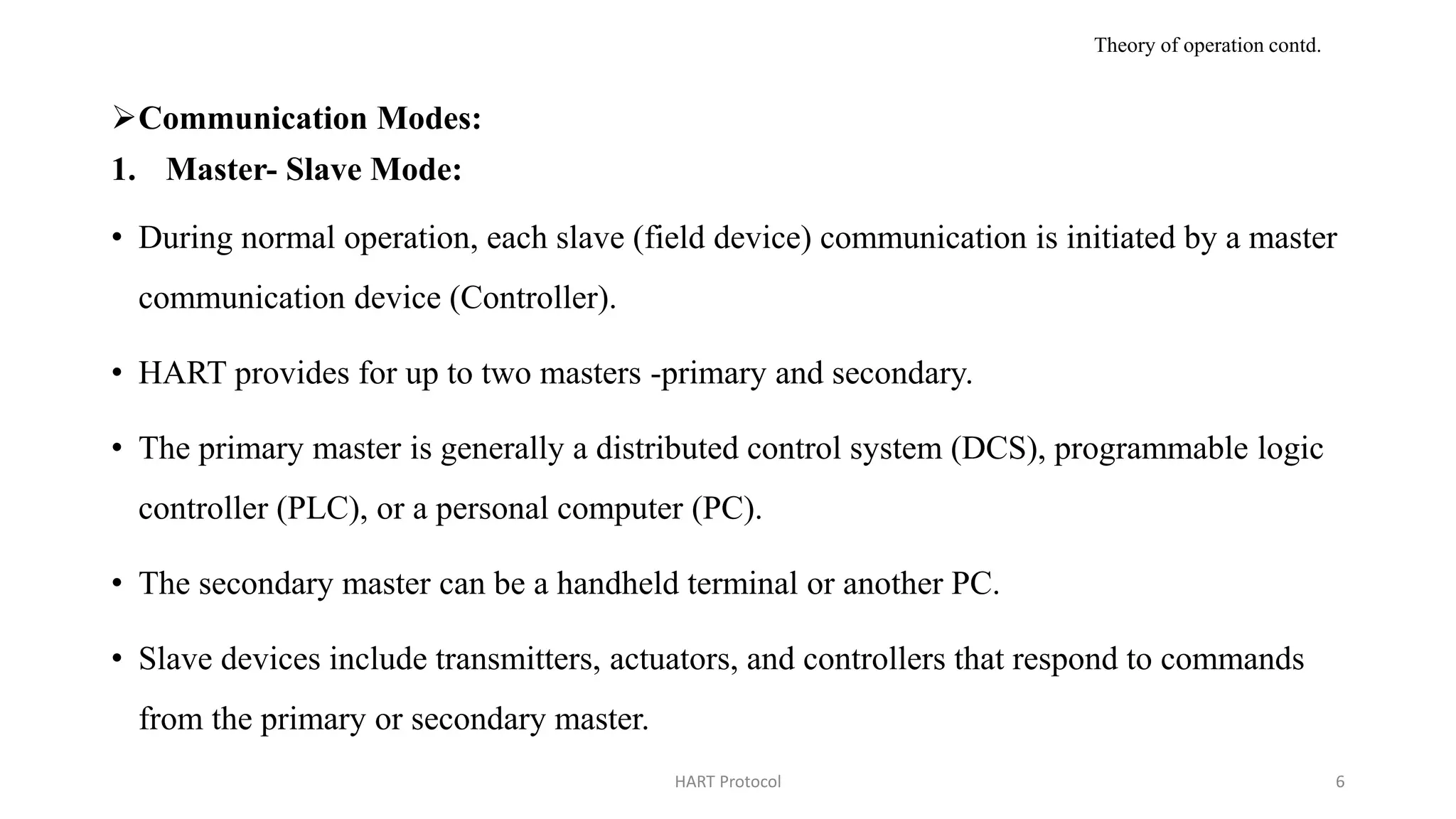 Hart protocol | PPTX
