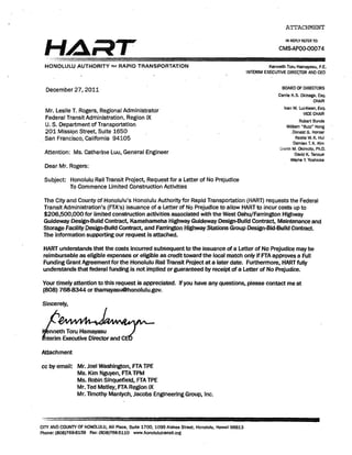 HART requests FTA LONP | PDF