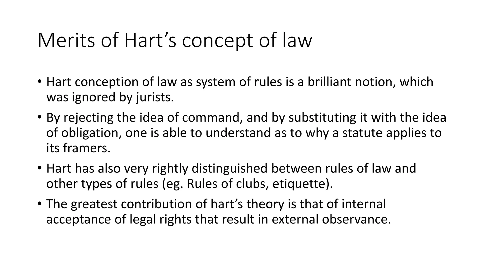 Harts Concept of law- | PPTX