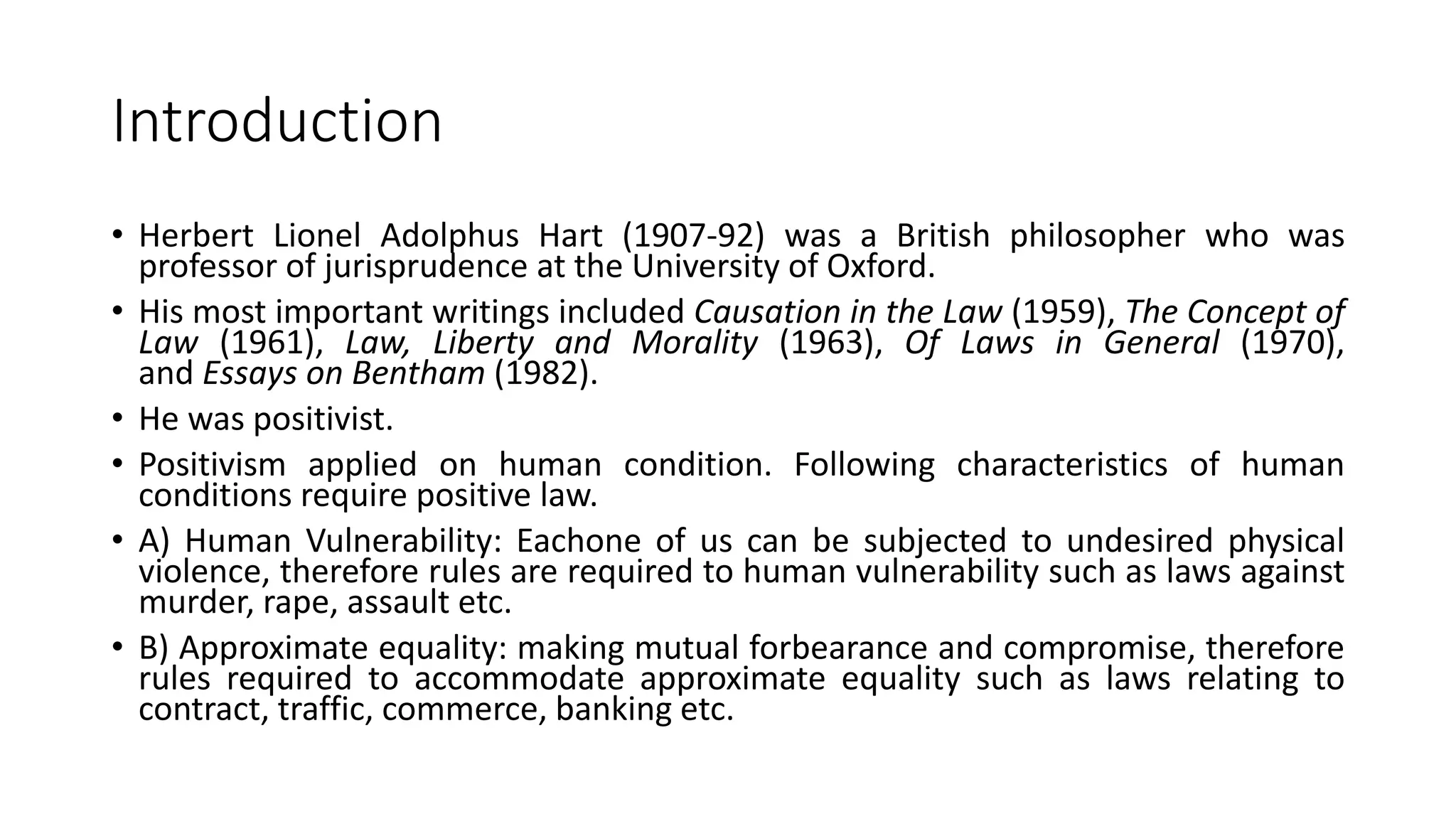 Harts Concept of law- | PPTX