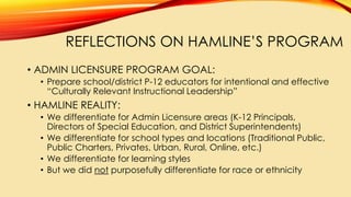 Leaders of Color Network: How principal licensure candidates support ...