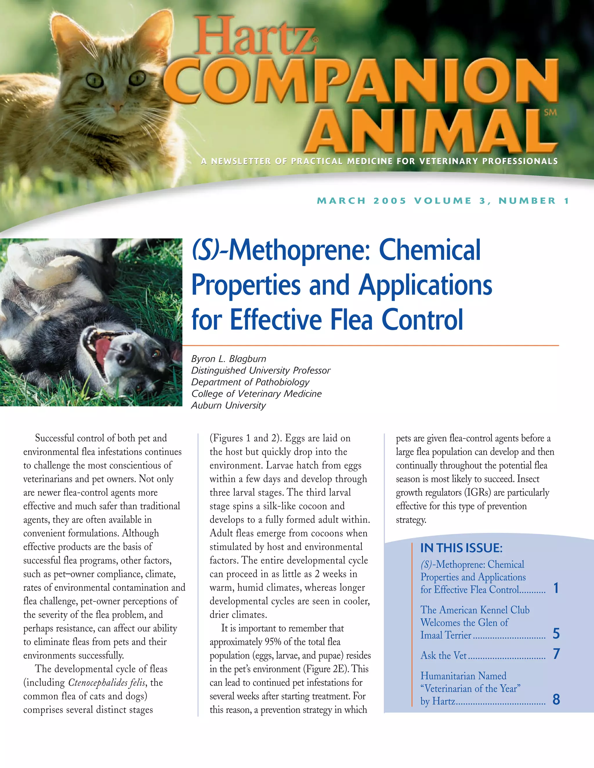 Hartz Companion Animal - (S)-Methoprene: Chemical Properties and ...
