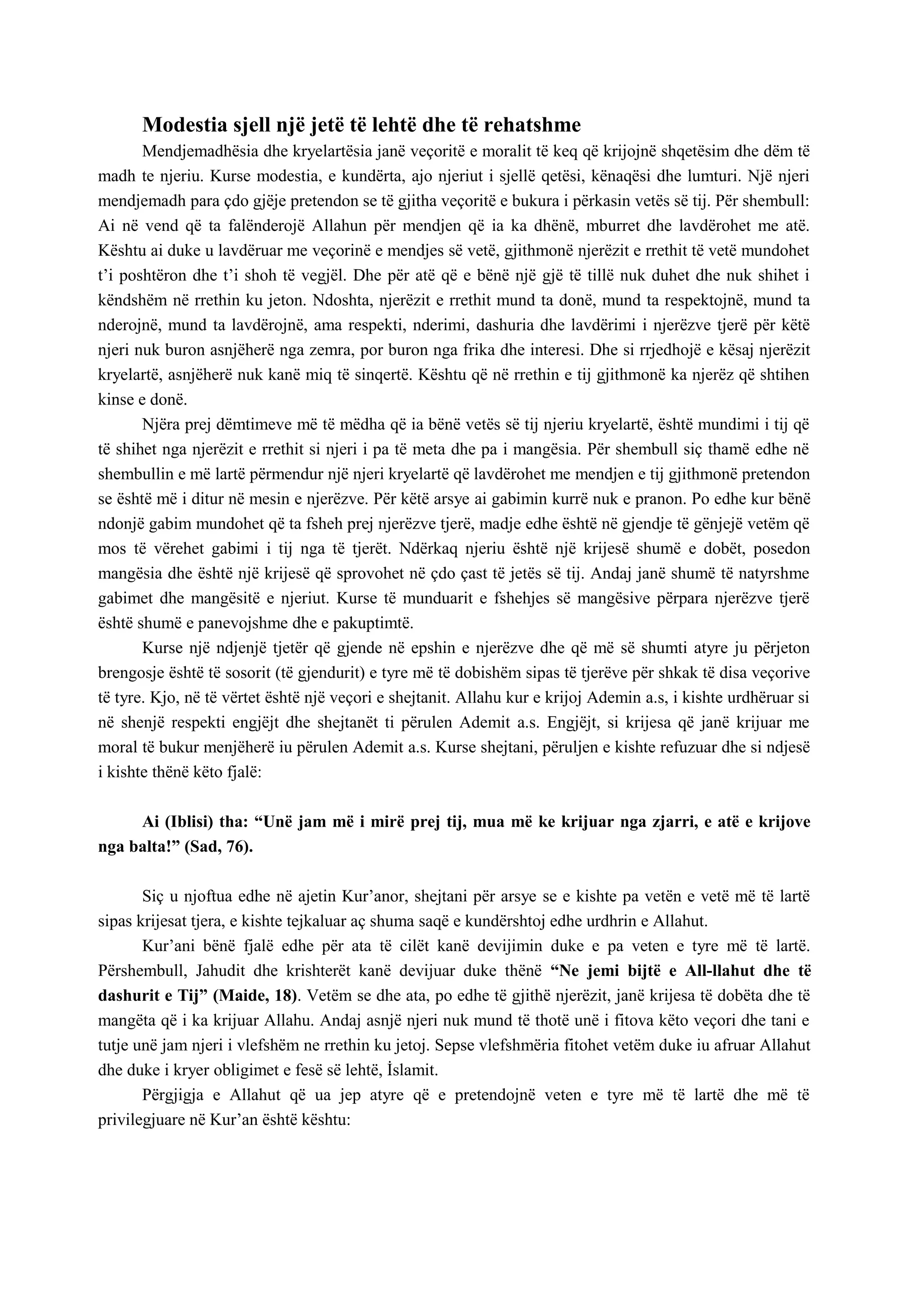 Harun yahya islami feja e njerëzimit | PDF