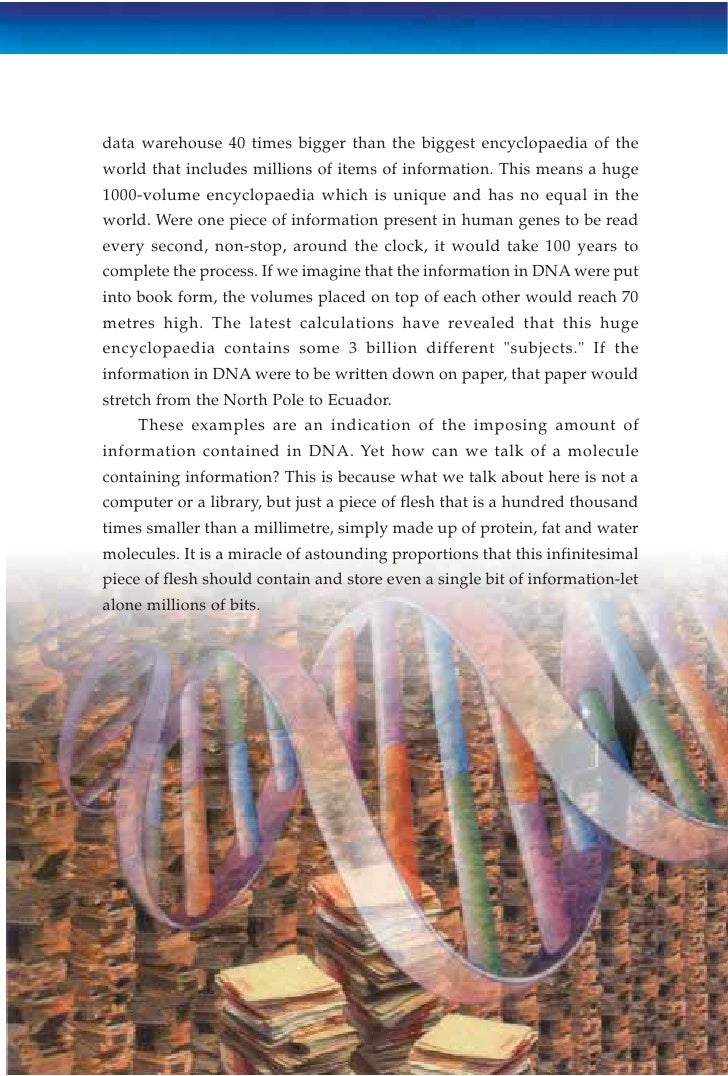 Harun Yahya Islam The Miracle Of Creation In Dna