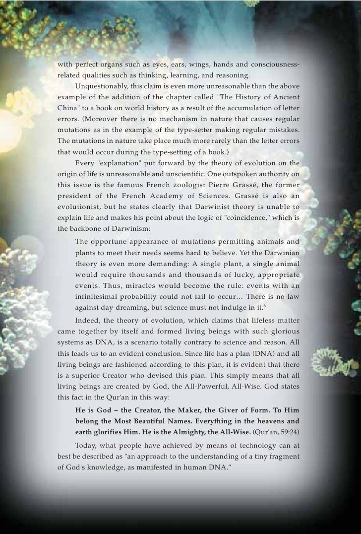 Harun Yahya Islam The Miracle Of Creation In Dna