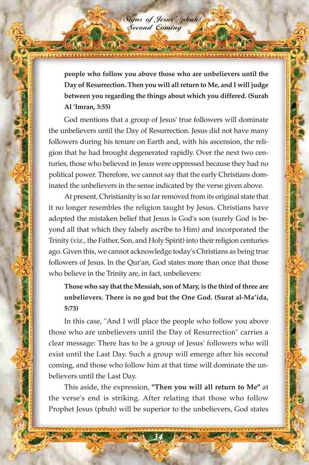 Harun Yahya Islam The Signs Of Jesus (Pbuh) Second Coming | PDF