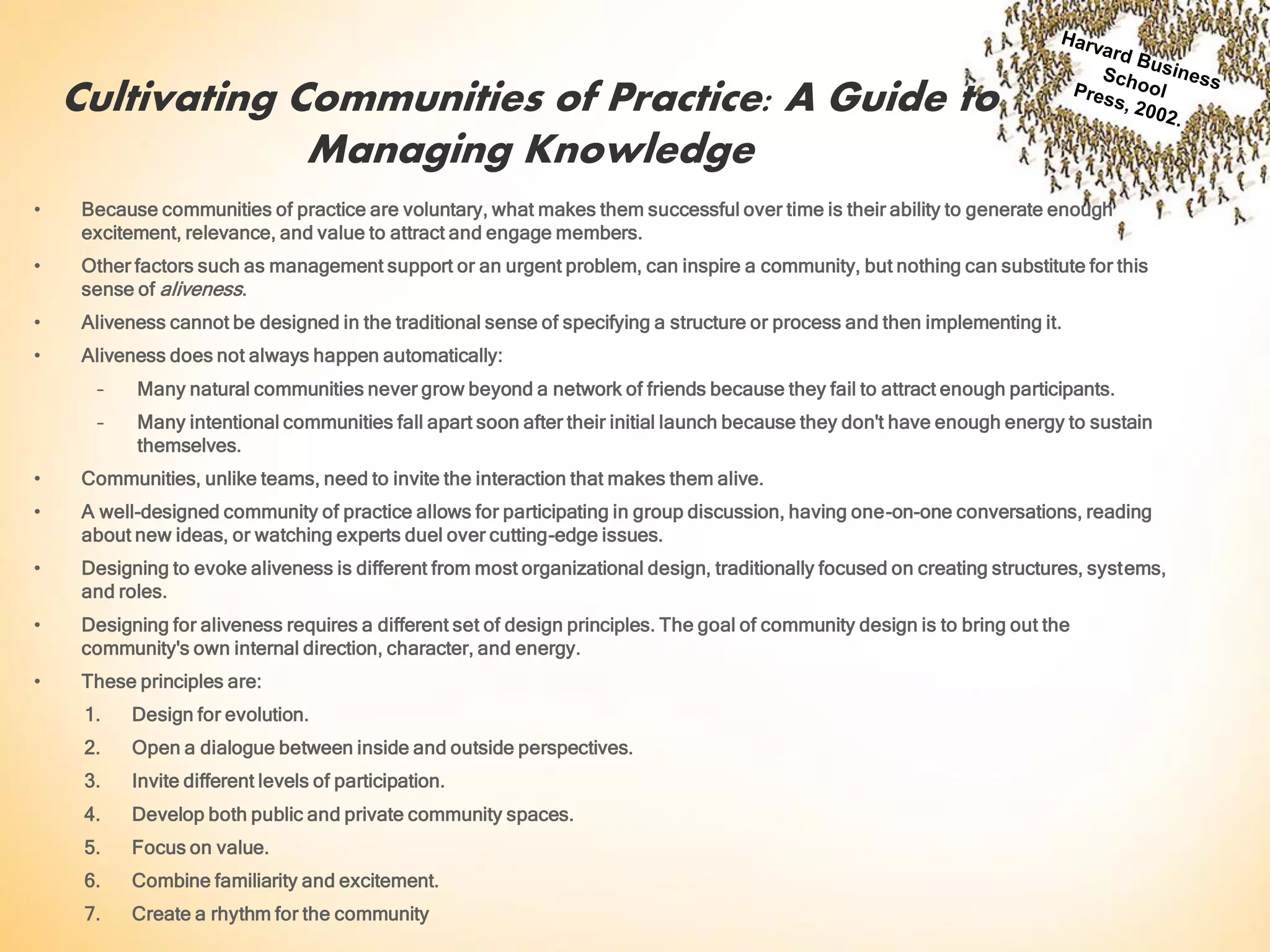 Cultivating Communities of Practice: A Guide to Managing Knowledge ...