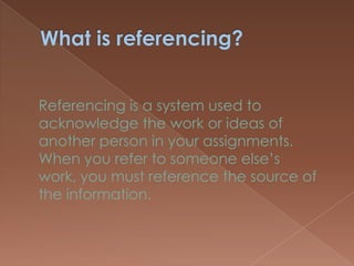Harvard citing and referencing | PPTX | Educational Assessment | Education