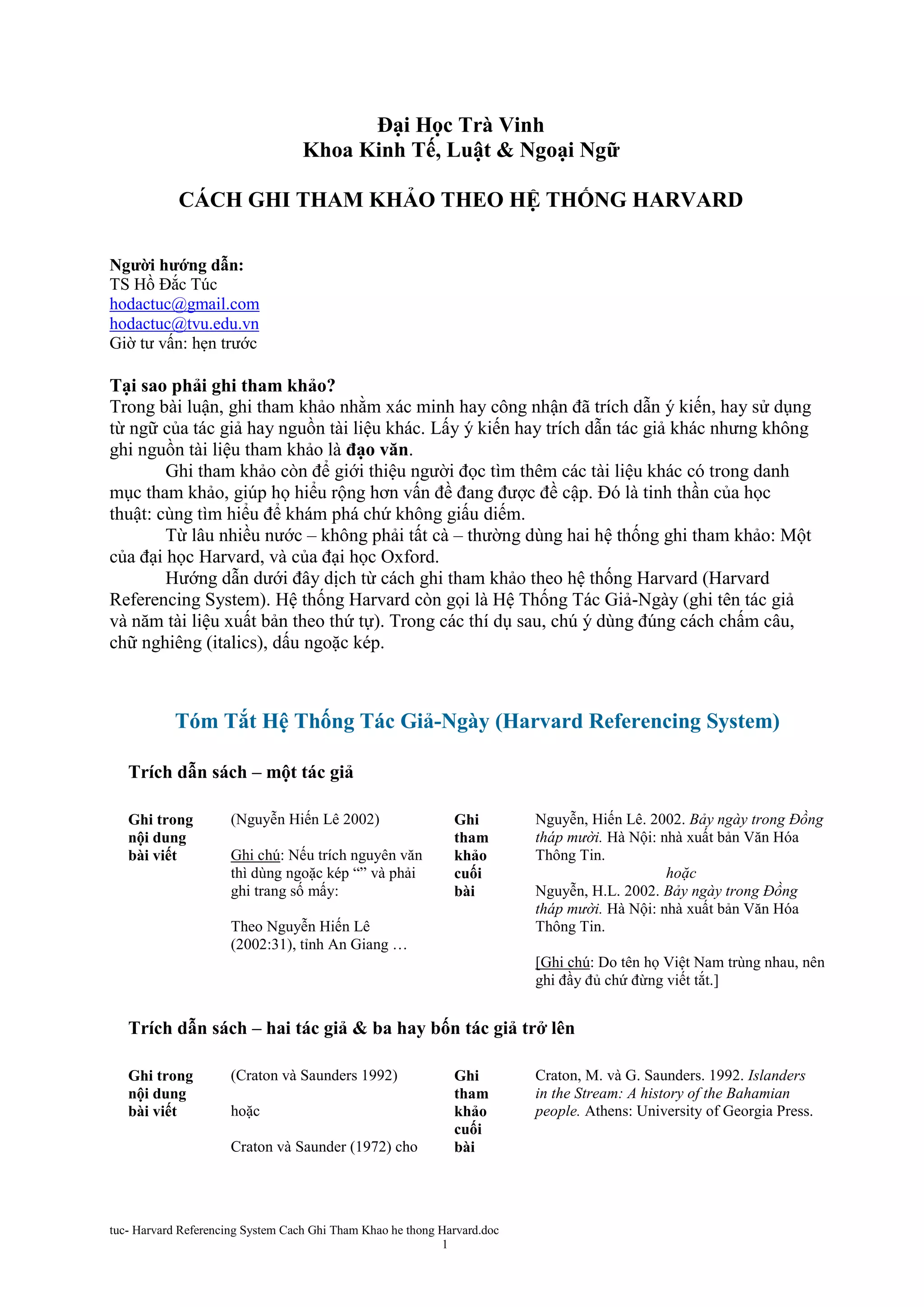 Harvard referencing-system-cach-ghi-tham-khao-he-thong-harvard | PDF