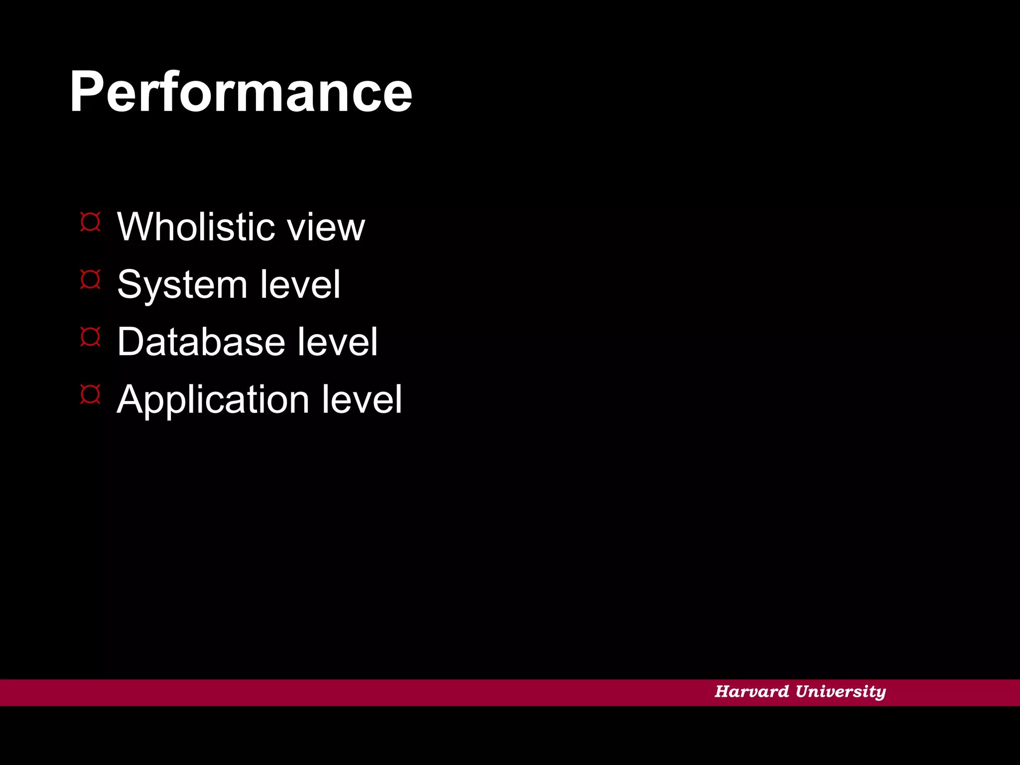 Harvard University database | PPT | Databases | Computer Software and ...